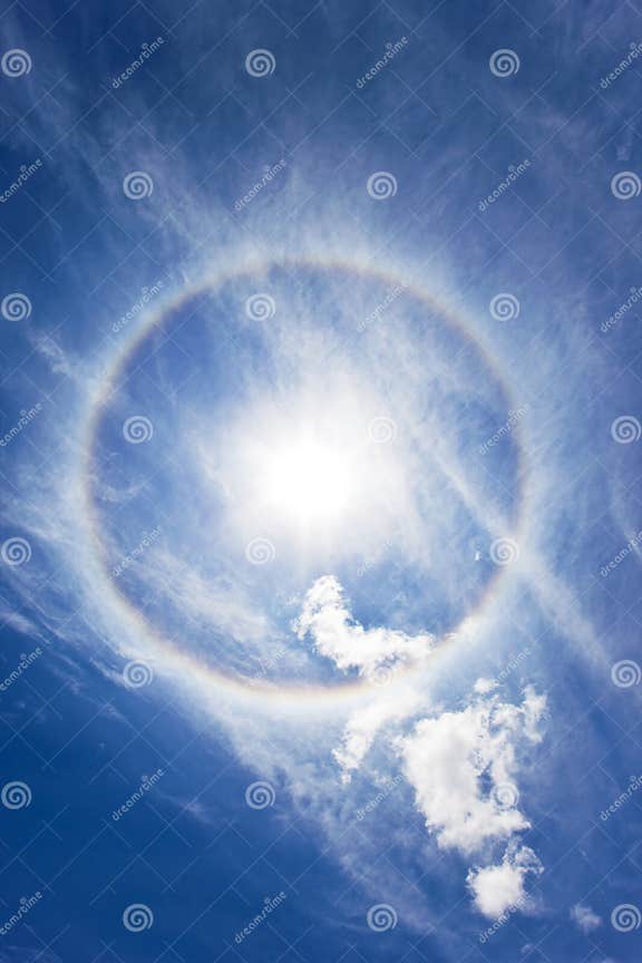 Circular Rainbow Around Sun Stock Image - Image of blue, round: 16778801