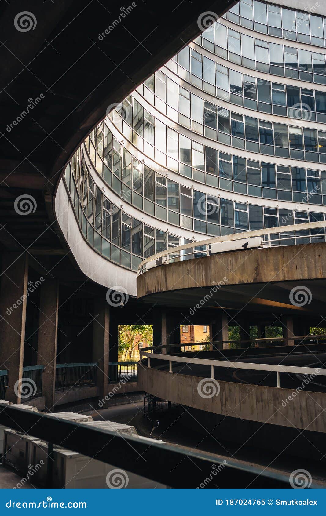 Circular Ramp in Parking Garage Building Editorial Image - Image of ...