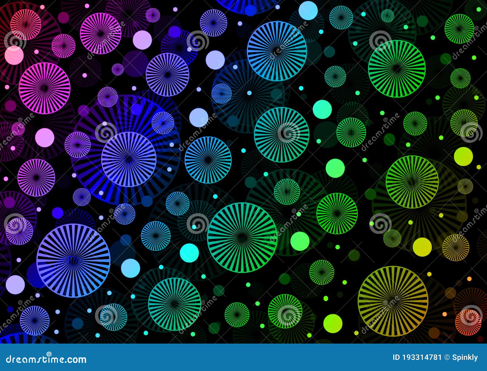 Circular Random Pattern Background Wallpaper Design Layout Stock ...