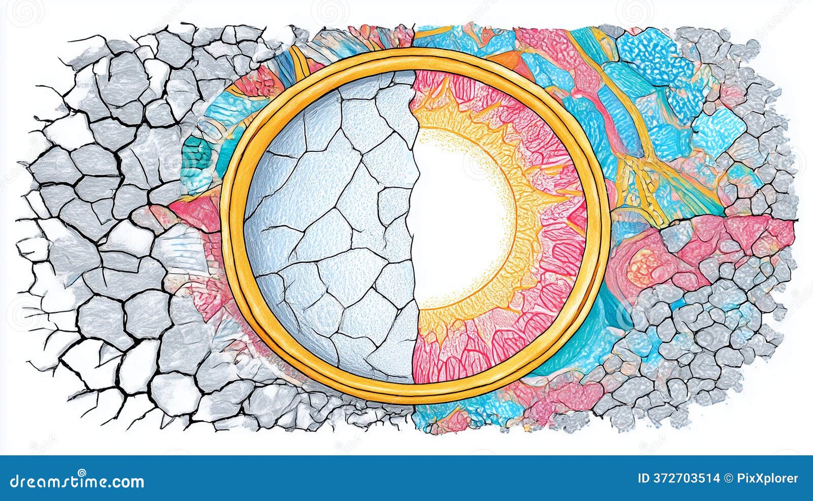 Thick Golden Rectangular Photo Frame With Shadows Isolated On White ...