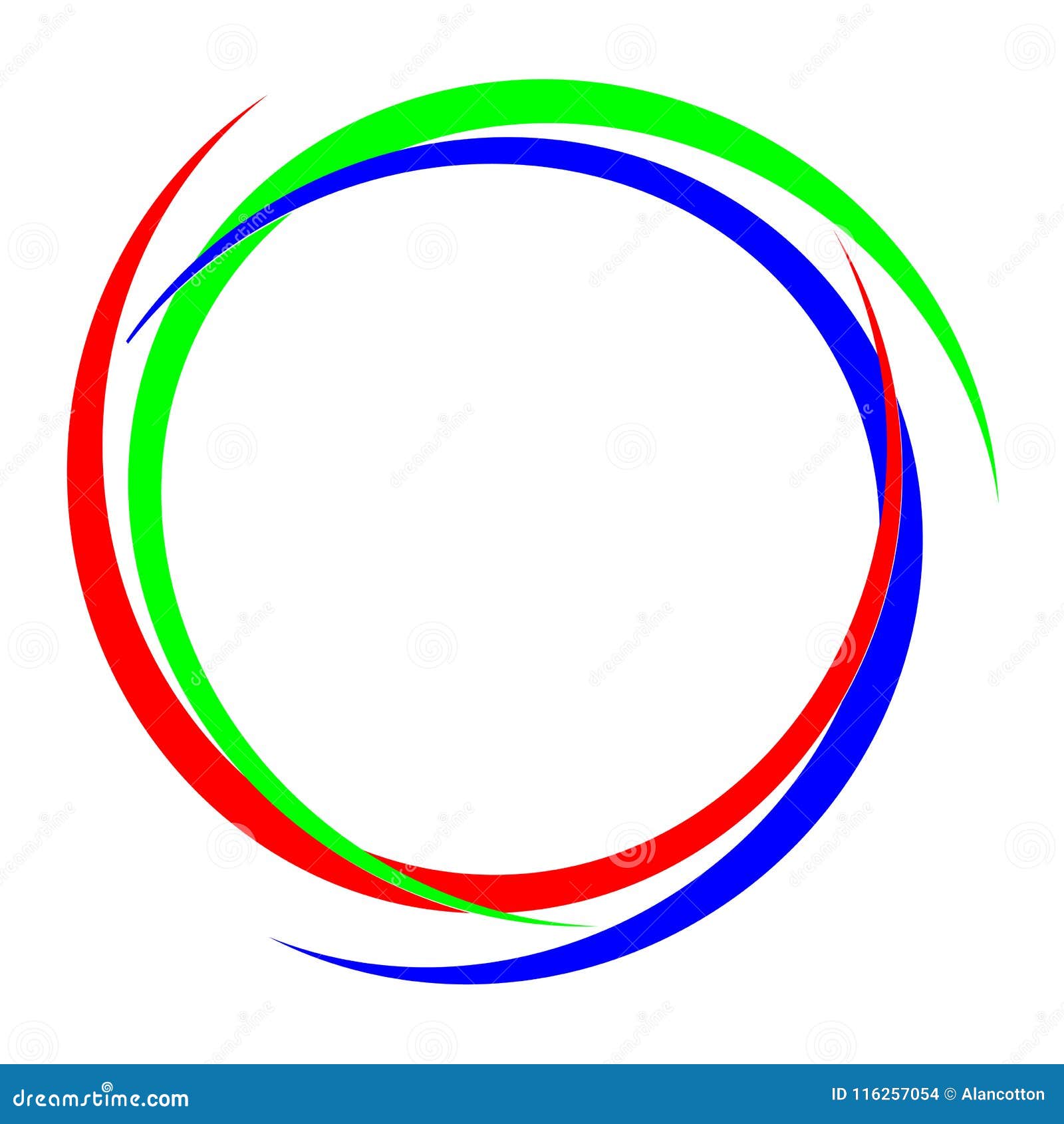 Circular RGB Logo stock vector. Illustration of swatch - 116257054