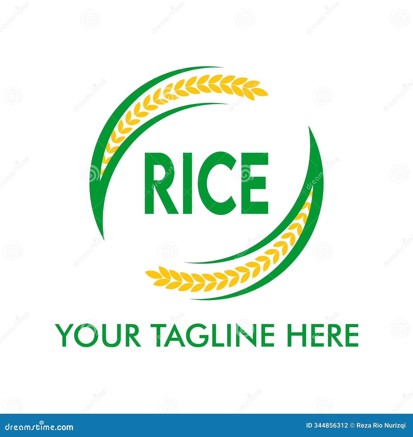 Circular rice logo stock illustration. Illustration of importer - 344856312