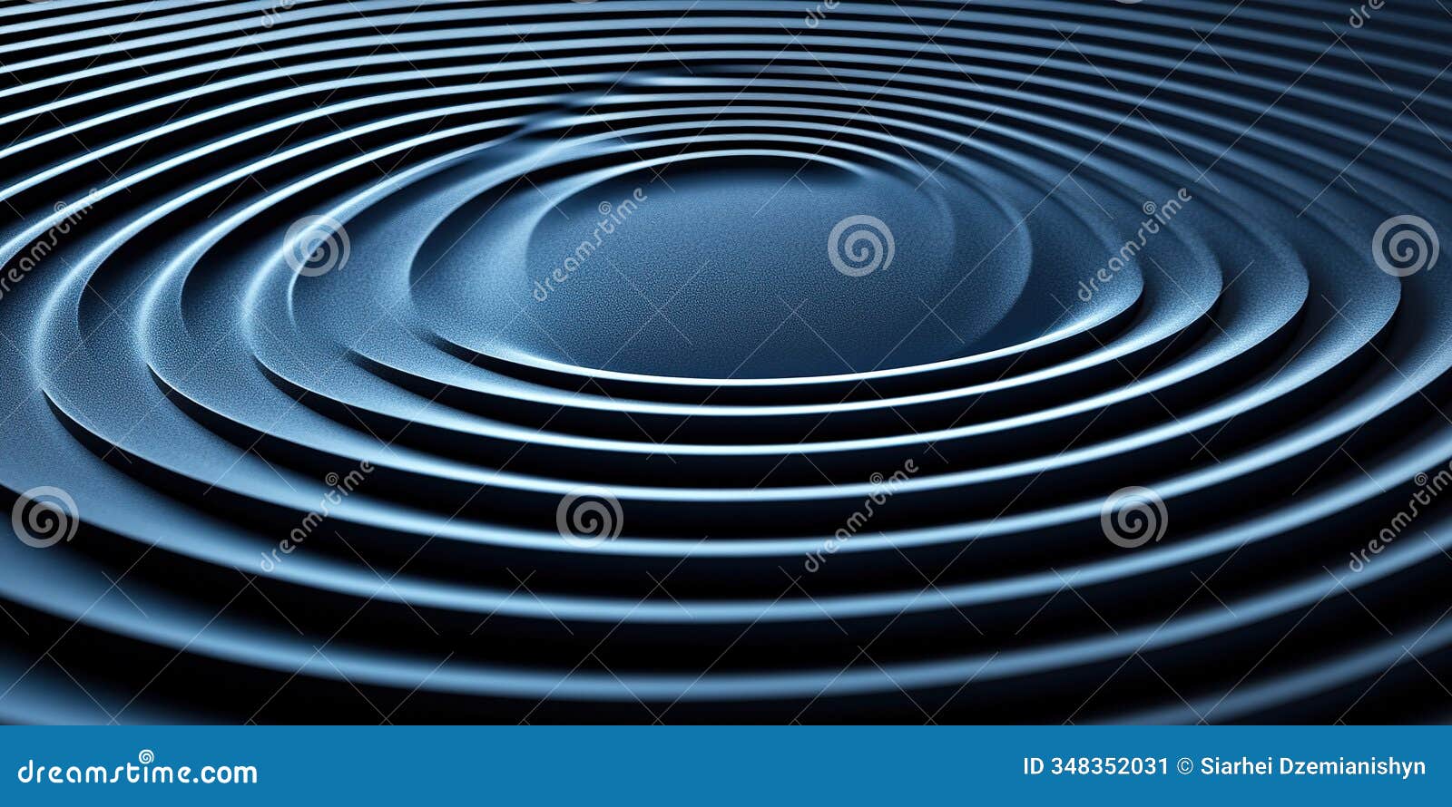 Circular Ripples on a Dark Surface Create a Mesmerizing Visual Pattern ...