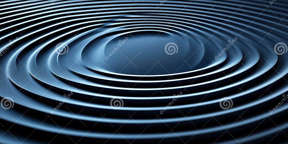 Circular Ripples on a Dark Surface Create a Mesmerizing Visual Pattern ...