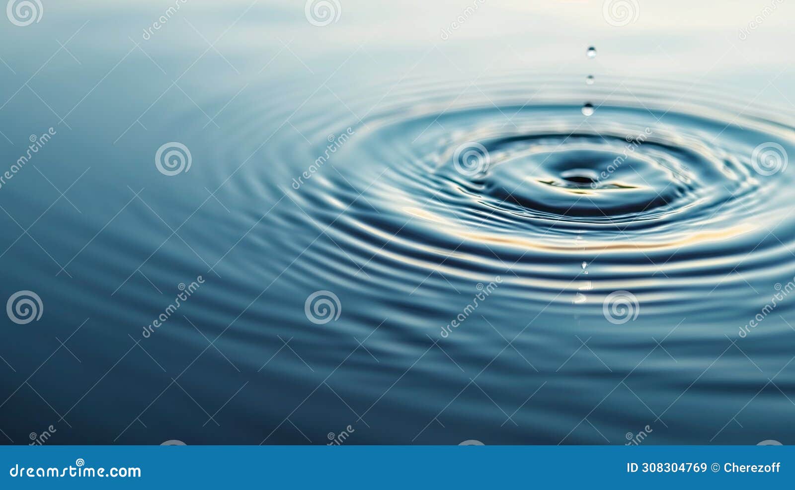 Circular Ripples on the Surface of the Water from Falling Droplets ...