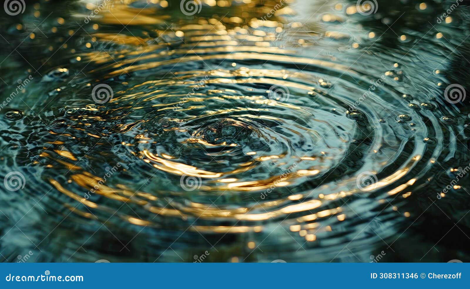 Circular Ripples on the Surface of the Water from Falling Droplets ...
