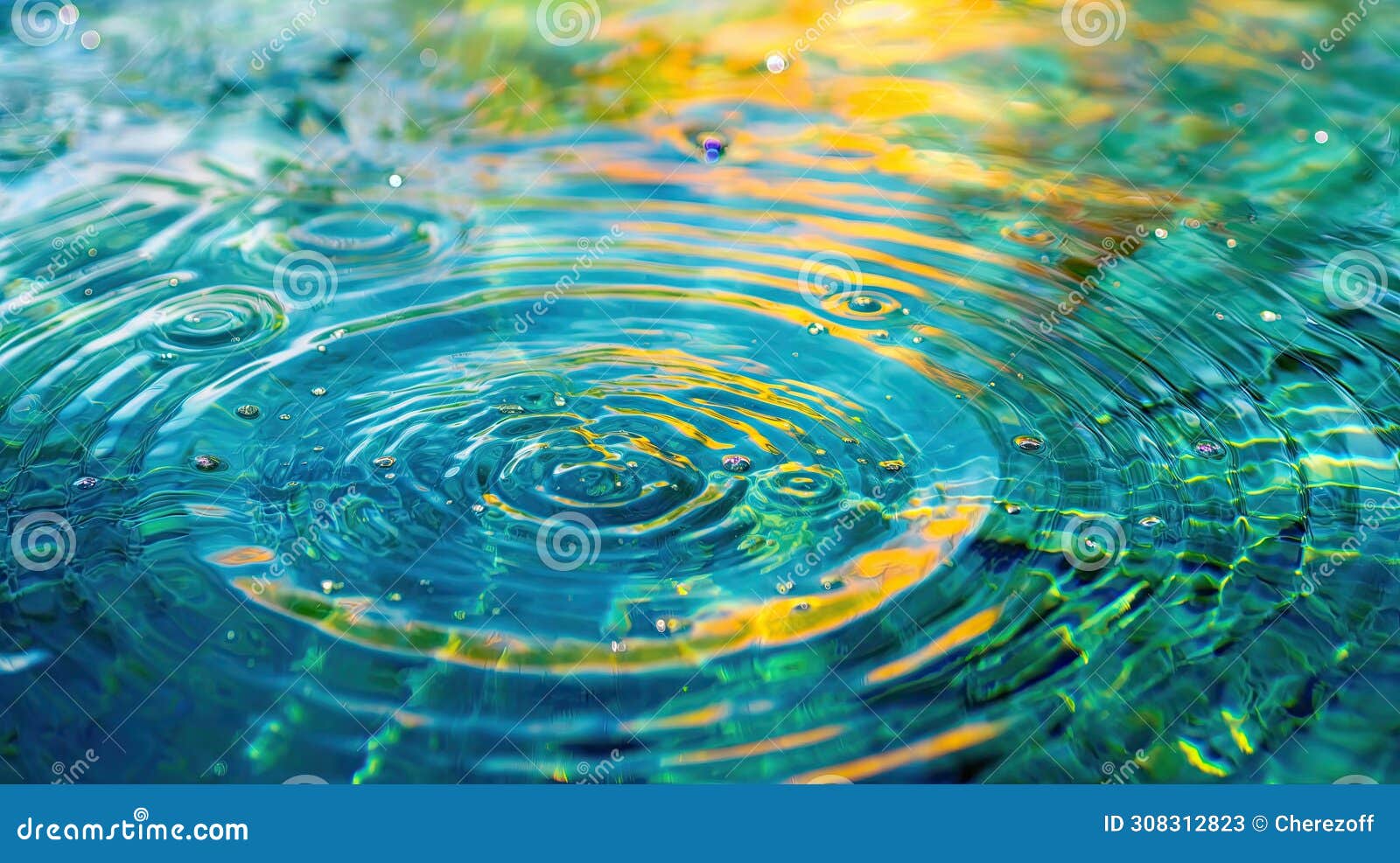 Circular Ripples on the Surface of the Water from Falling Droplets ...