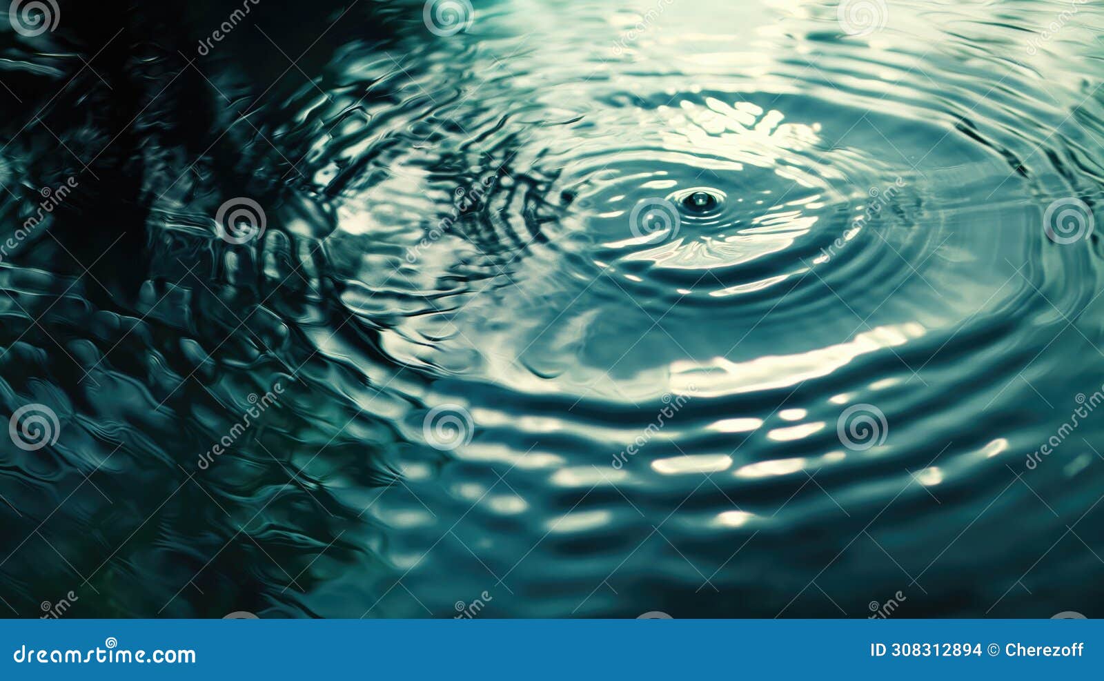 Circular Ripples on the Surface of the Water from Falling Droplets ...