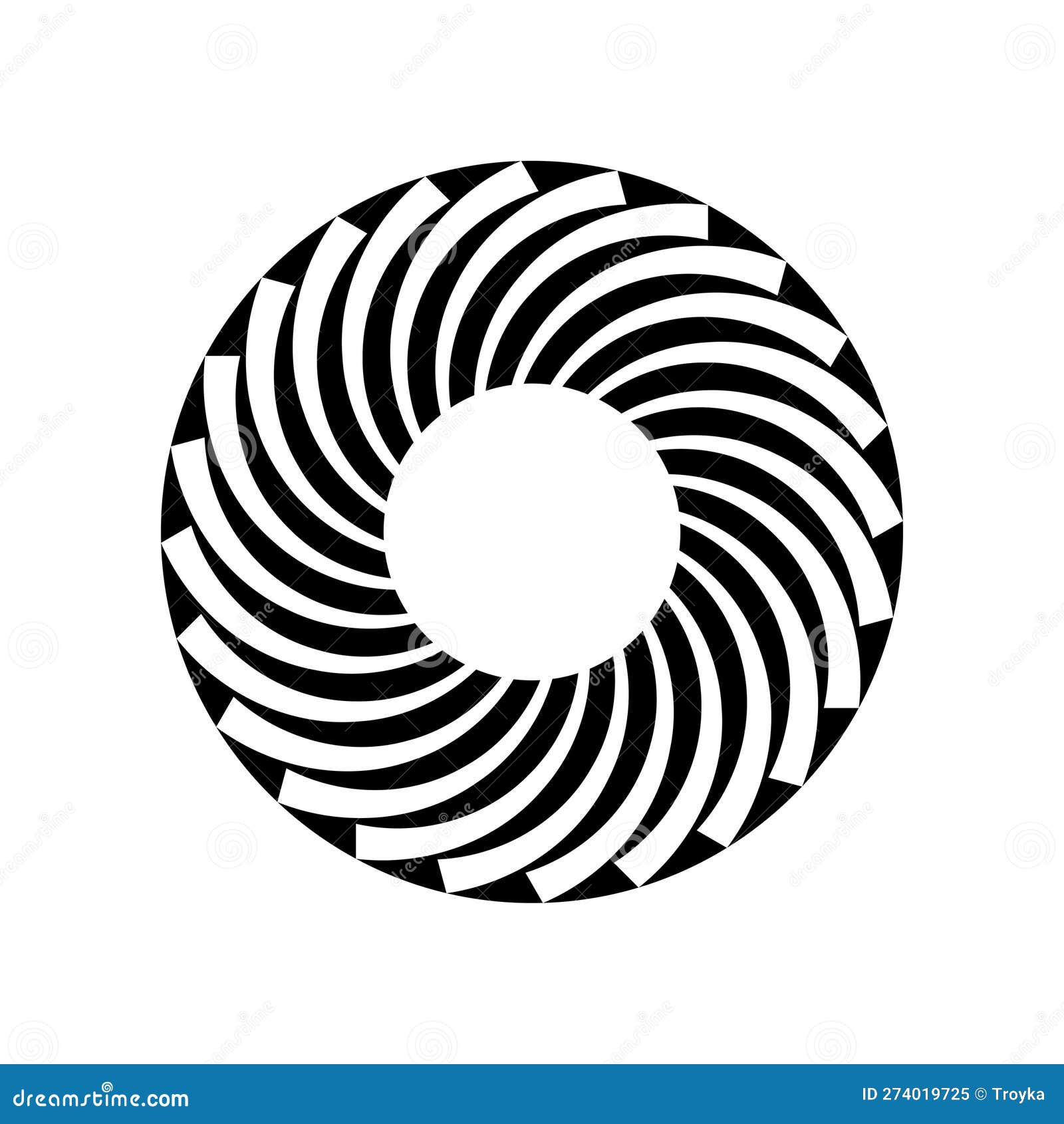 Circular Rotation Design Element. Abstract Circle Icon Stock Vector ...