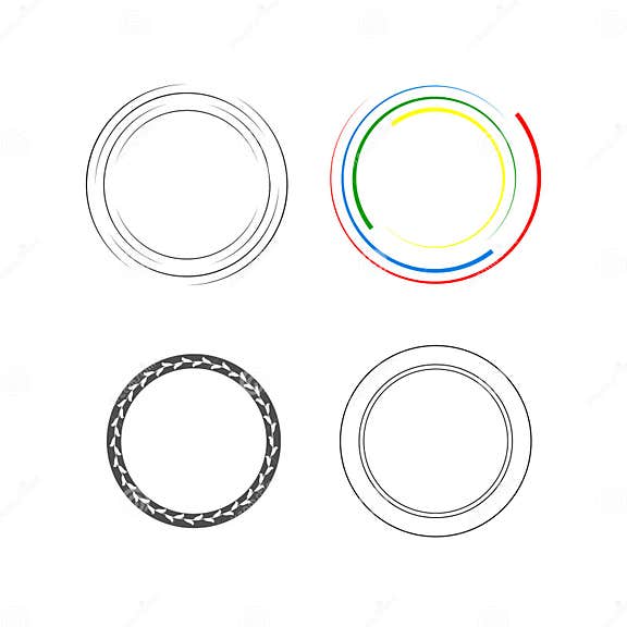 Circular round frame logo stock illustration. Illustration of logo ...