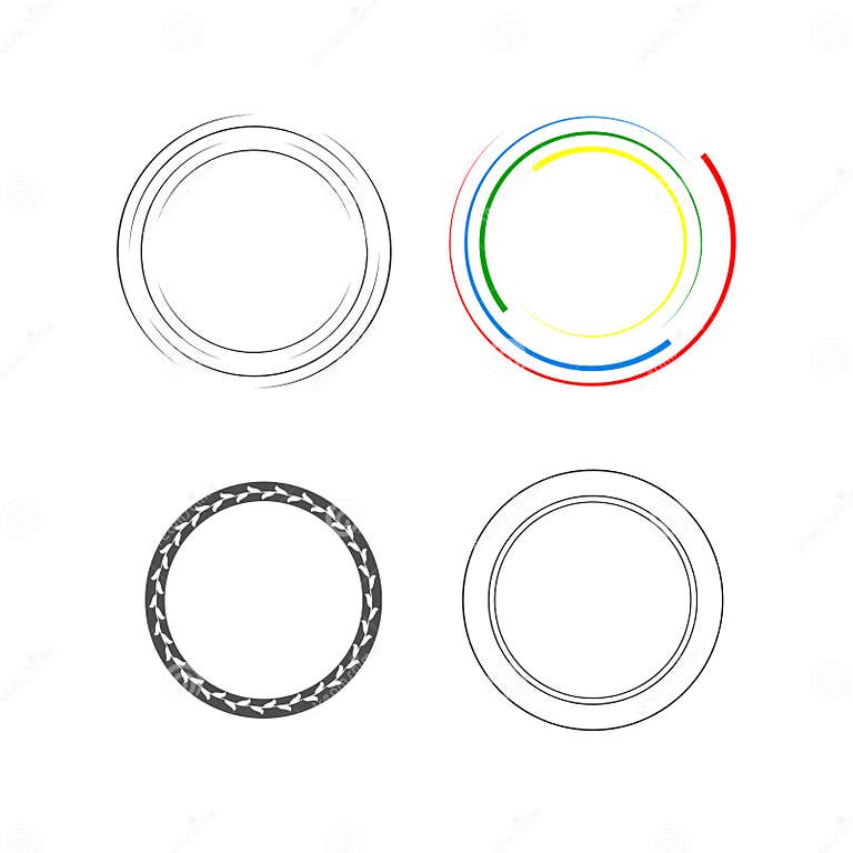 Circular round frame logo stock illustration. Illustration of logo ...