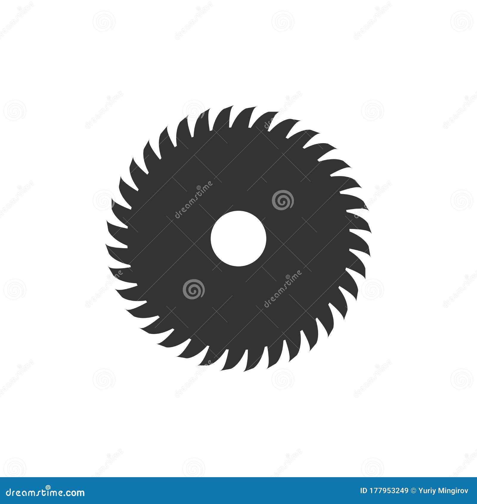 Circular Saw Blade Icon Isolated. Saw Wheel Stock Vector - Illustration ...
