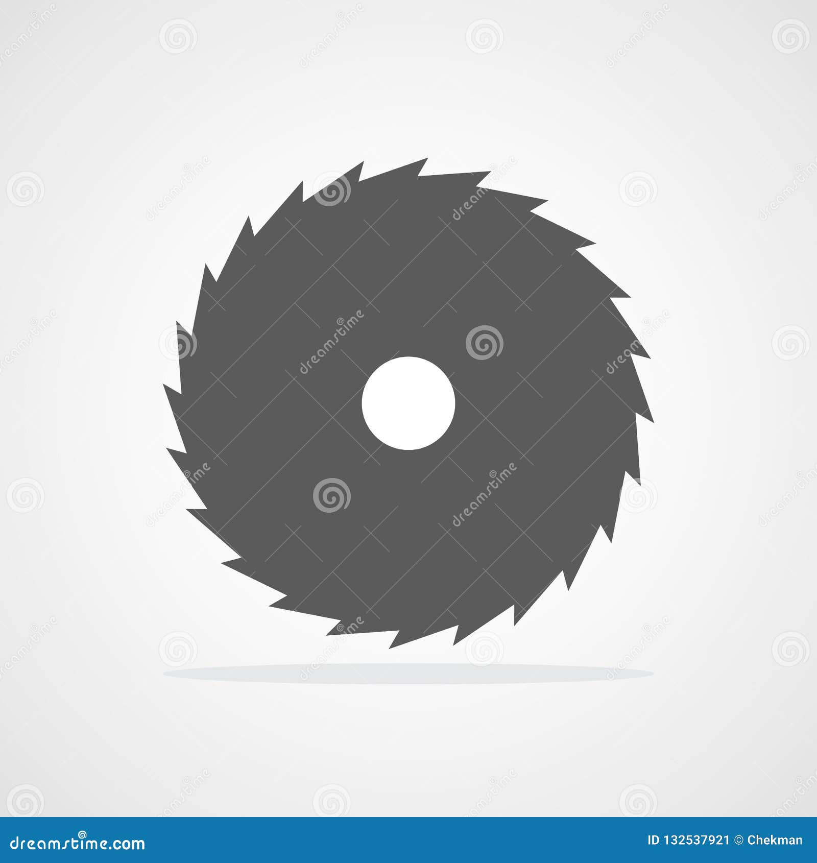 Circular Saw Blade Icon. Vector Illustration Stock Illustration ...
