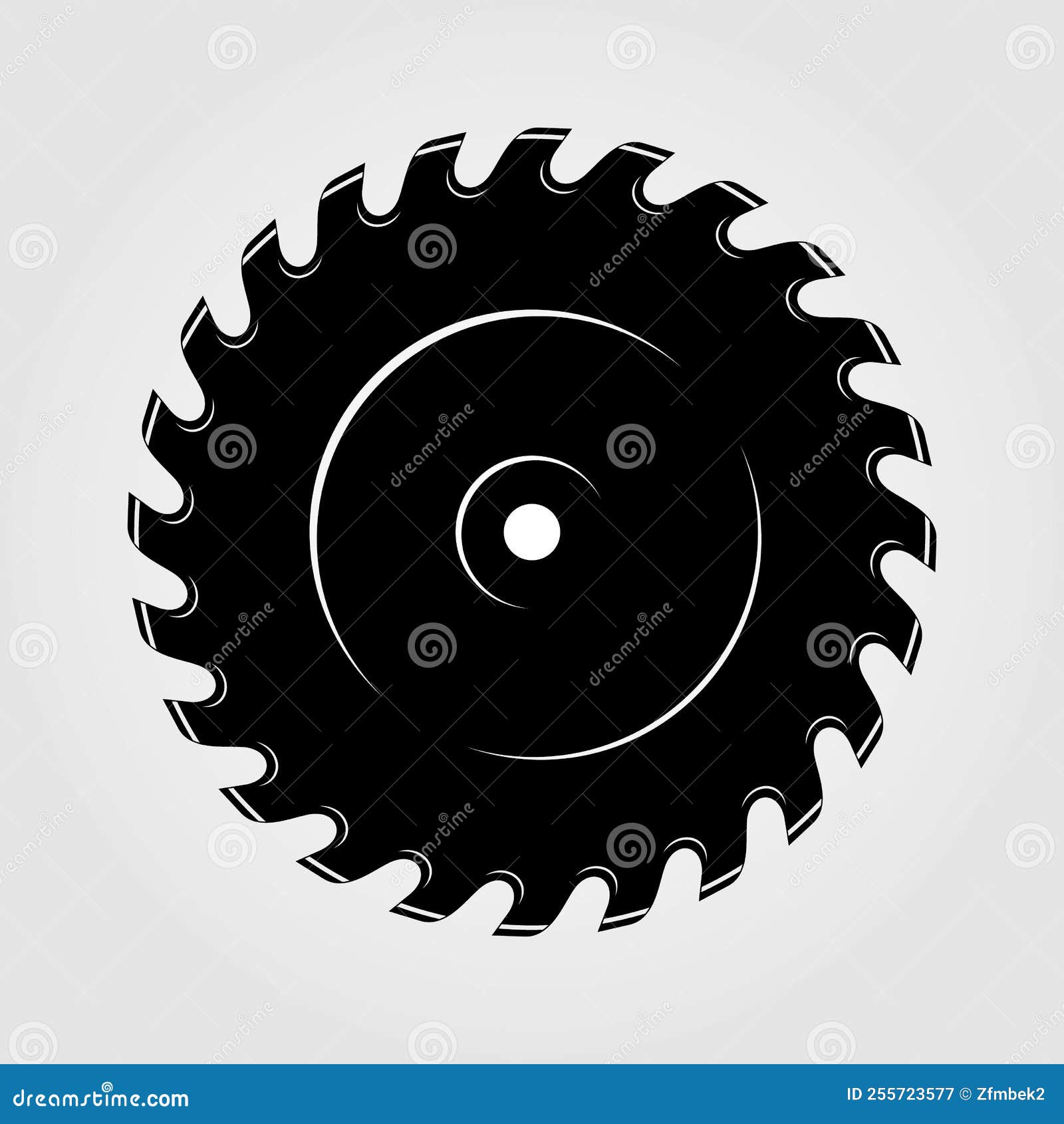 Saw Blade Isolated On White Background Vector Illustration ...