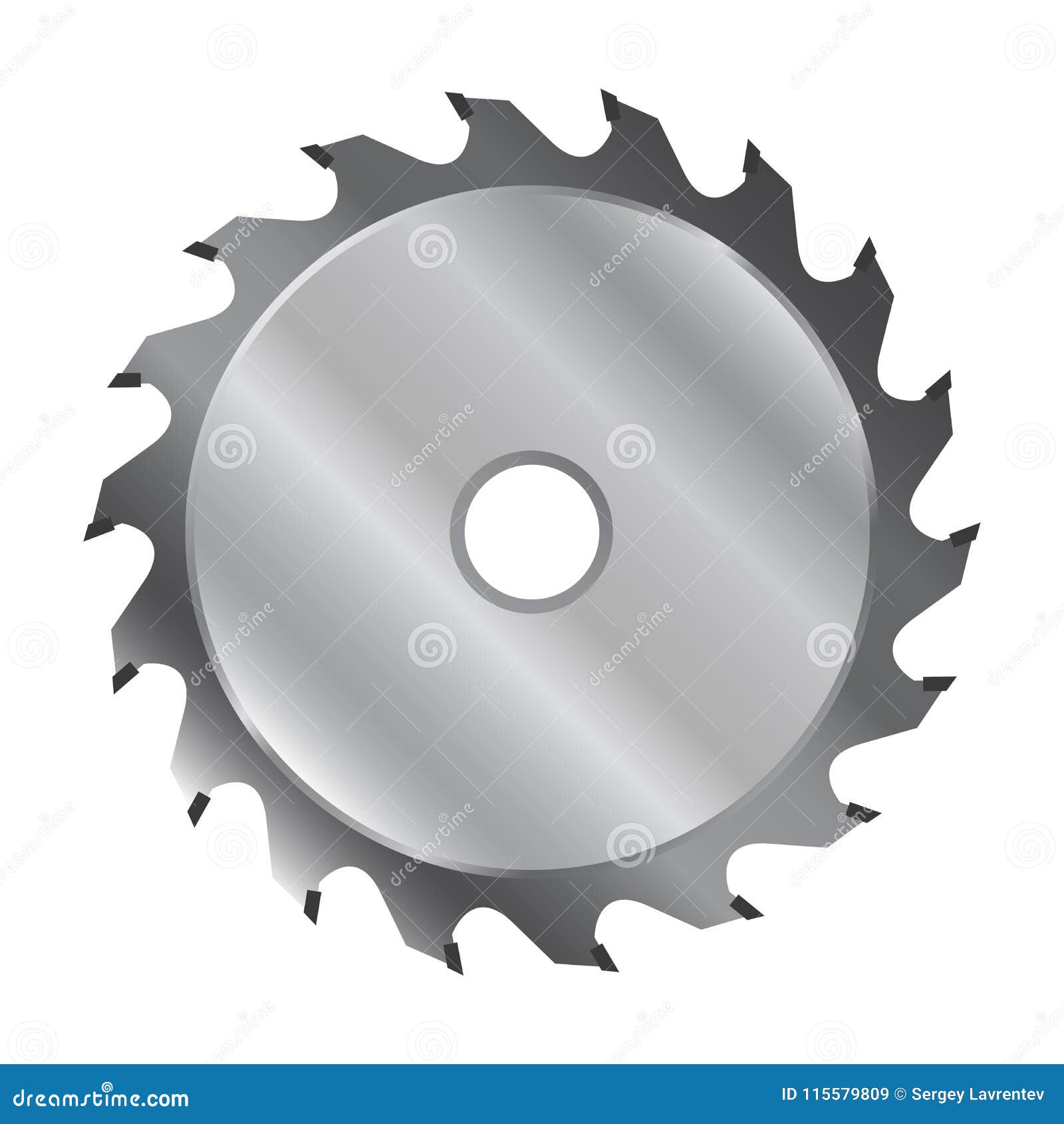 Circular saw blade. stock vector. Illustration of industry - 115579809