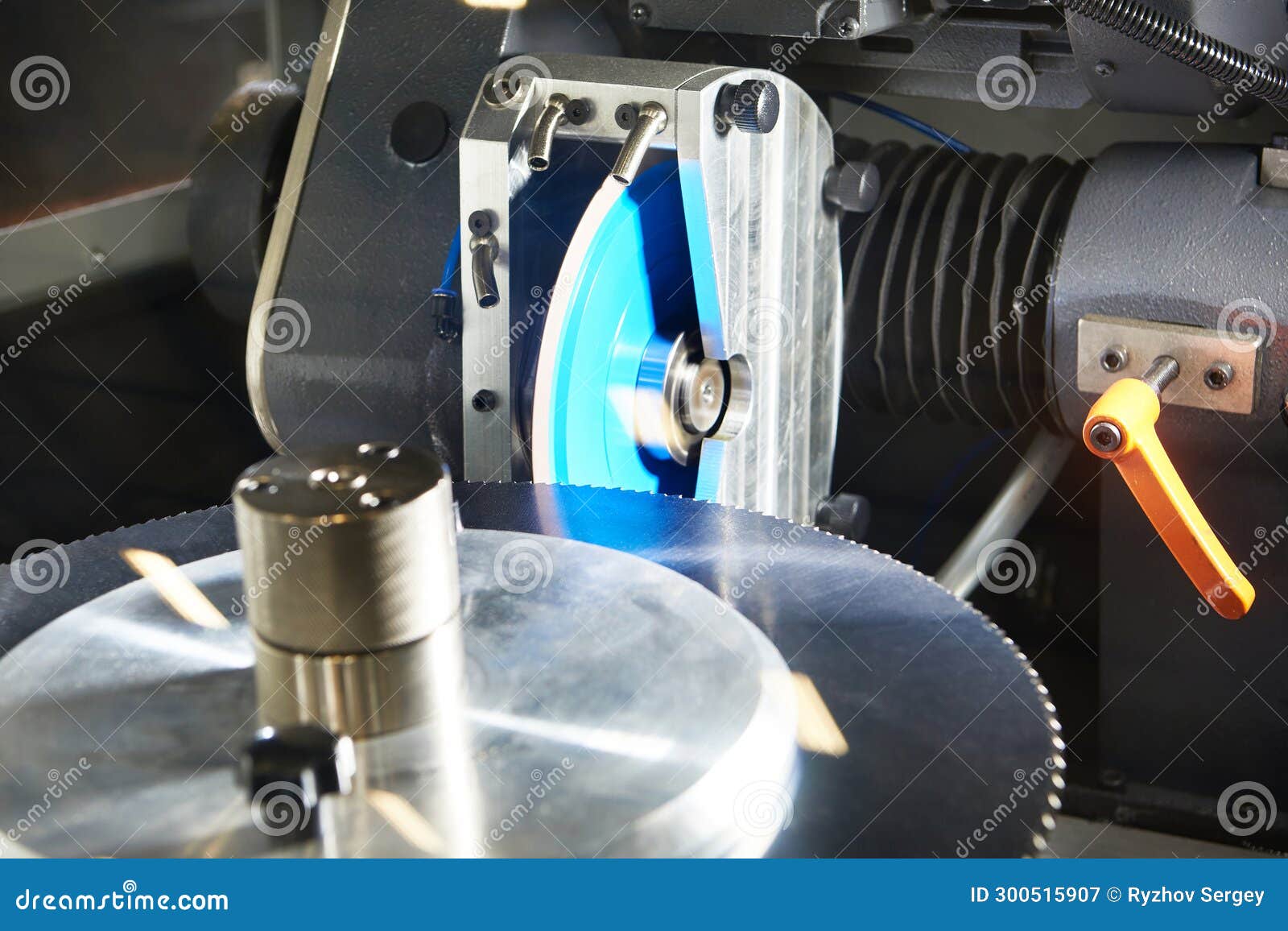 Circular Saw Blade Sharpening Machine Stock Image - Image of sharpen ...