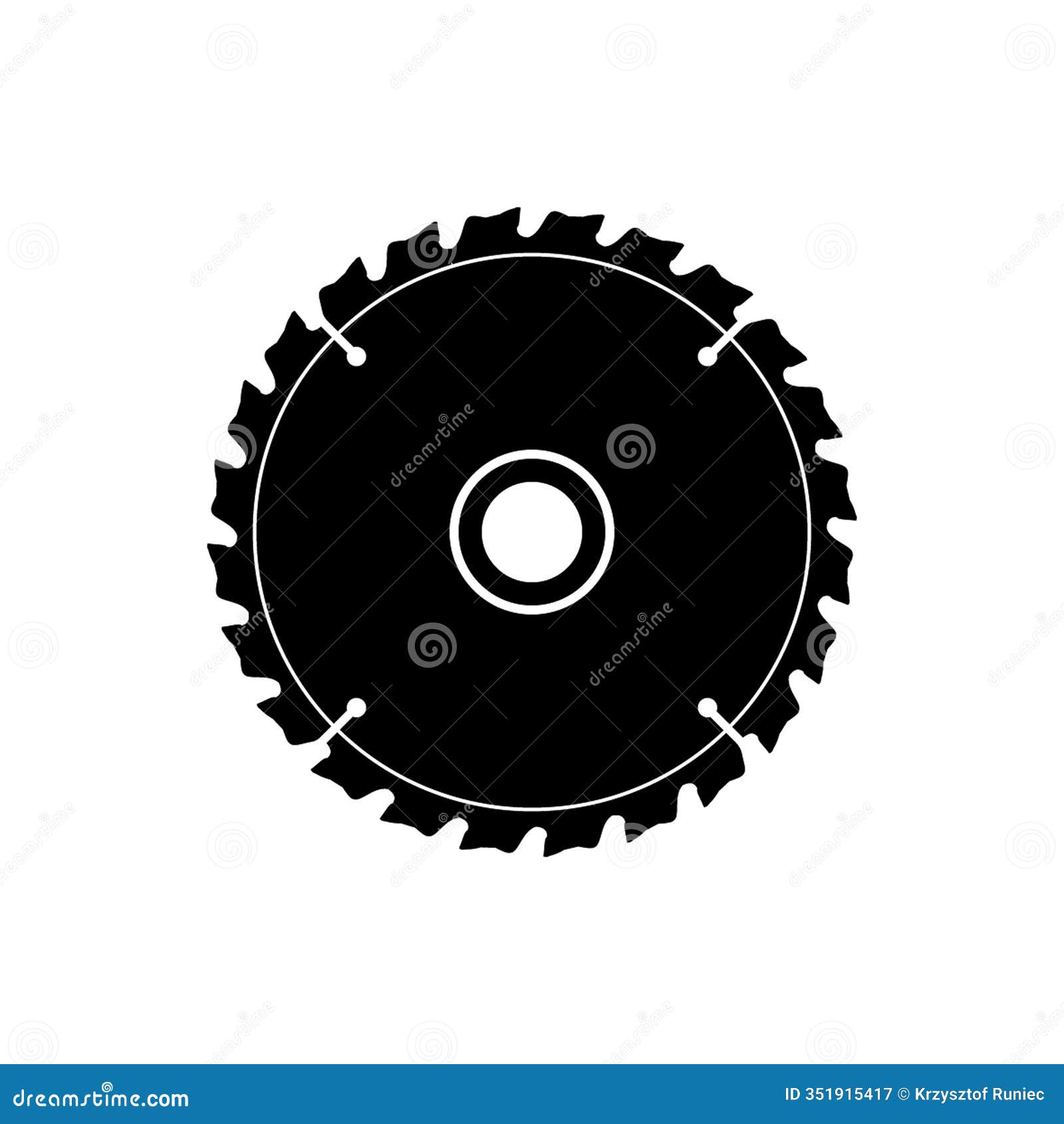 Circular Saw Blade - Vector Illustration Stock Illustration ...