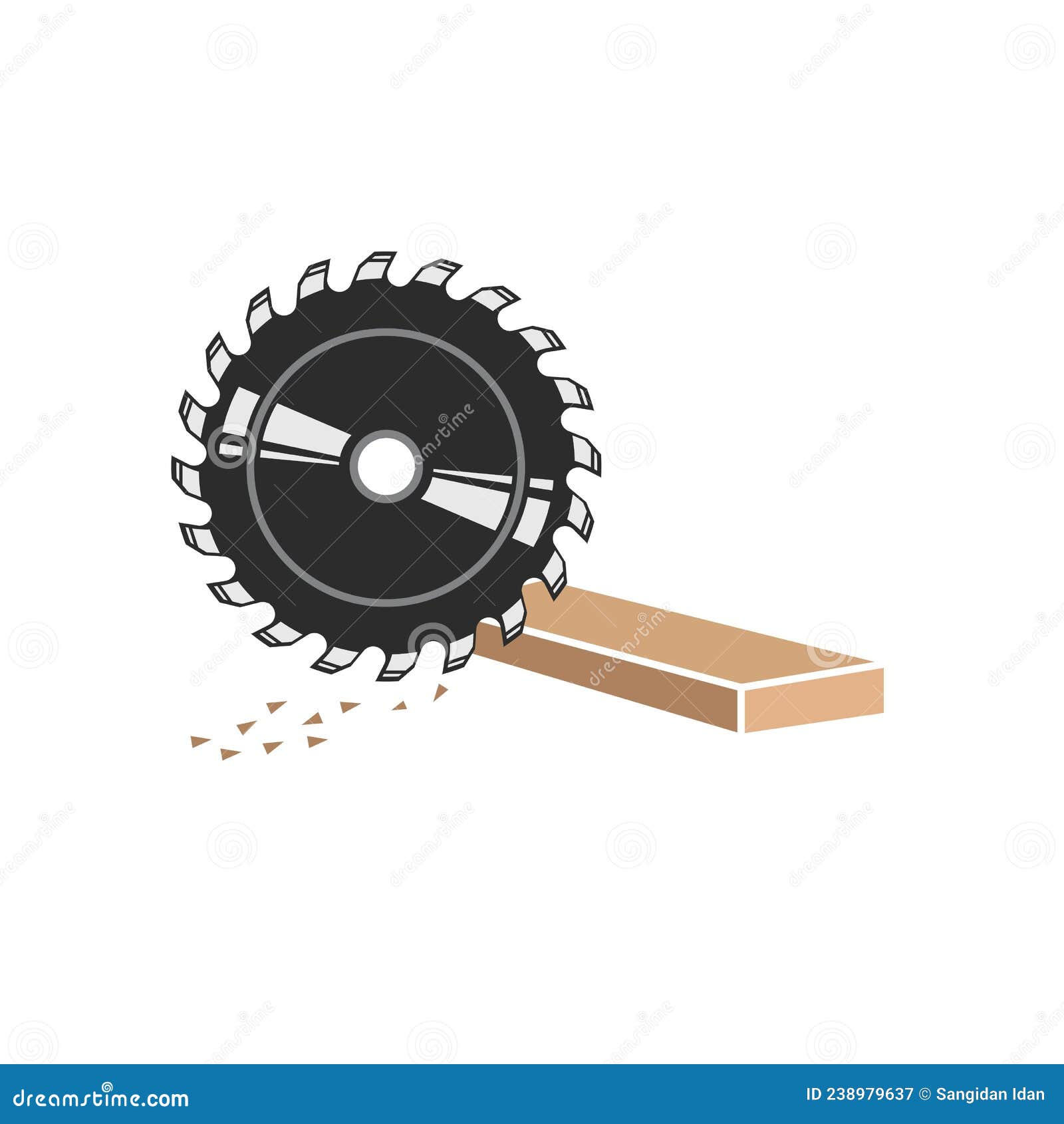 Circular Saw Blade Vector Illustration Design Stock Vector ...