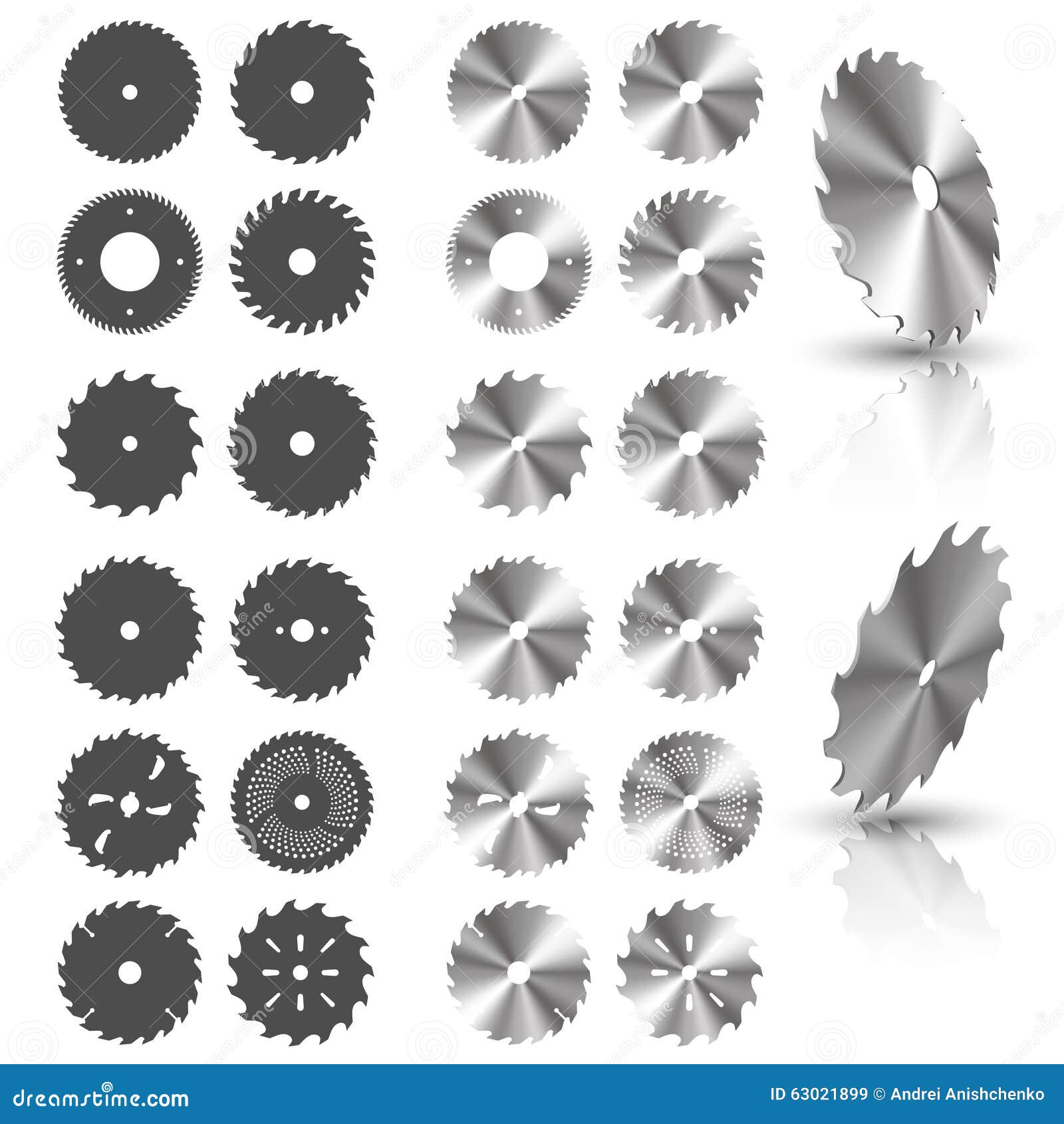 Circular saw blades stock vector. Illustration of craft - 63021899