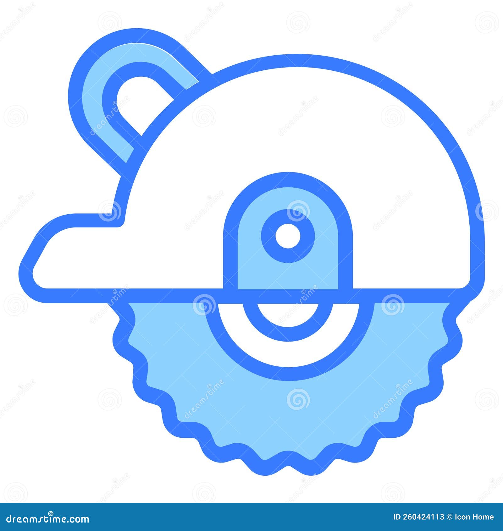 Circular Saw Blue Out Line Vector Design Stock Vector - Illustration of ...