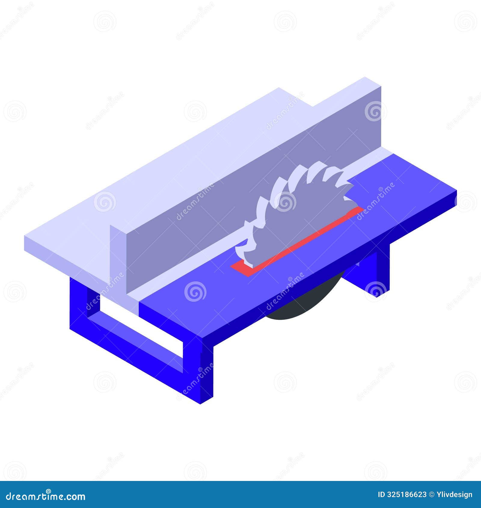 Circular Saw Cutting Wood Processing Machine for Carpenter Stock Vector ...