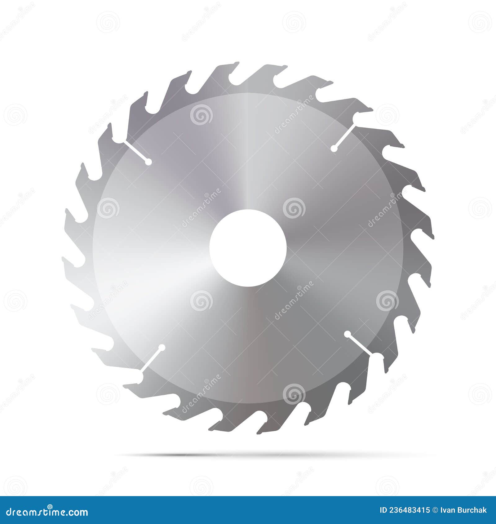 A Circular Saw. 3D Vector Illustration Stock Illustration ...