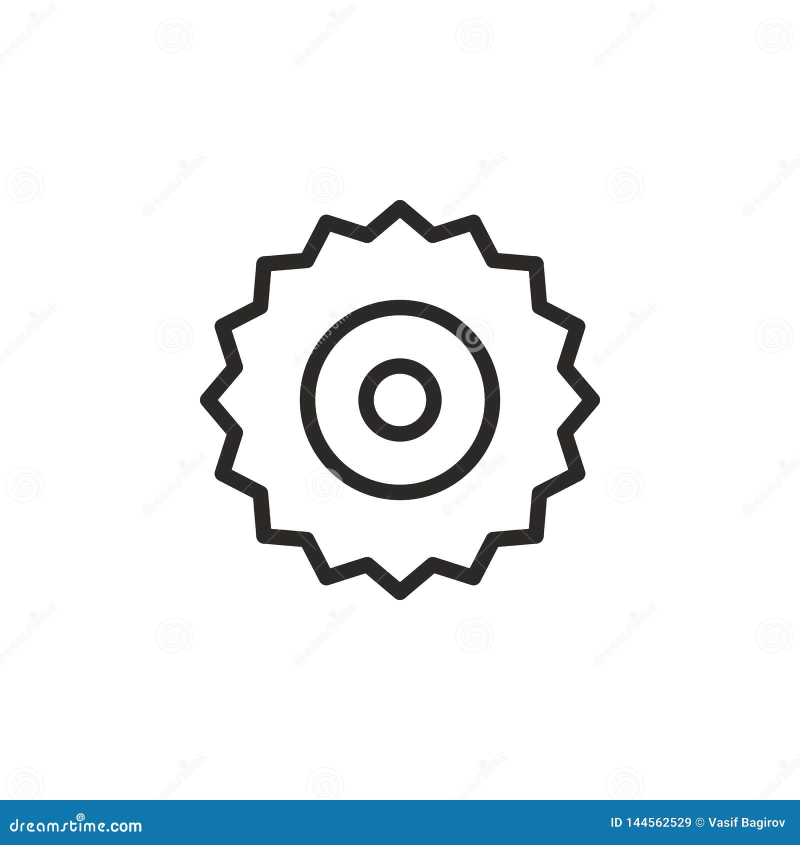 Circular Saw Disc Vector Icon Element Of Design Tool For Mobile Concept And Web Apps Vector