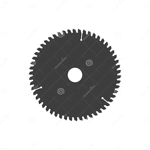 Circular Saw Disk. Vector Icon is Isolated on White Background Stock ...