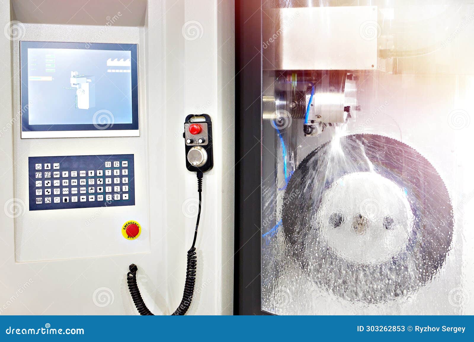 Circular Saw Grinding Machine Stock Image - Image of angle, tooth ...