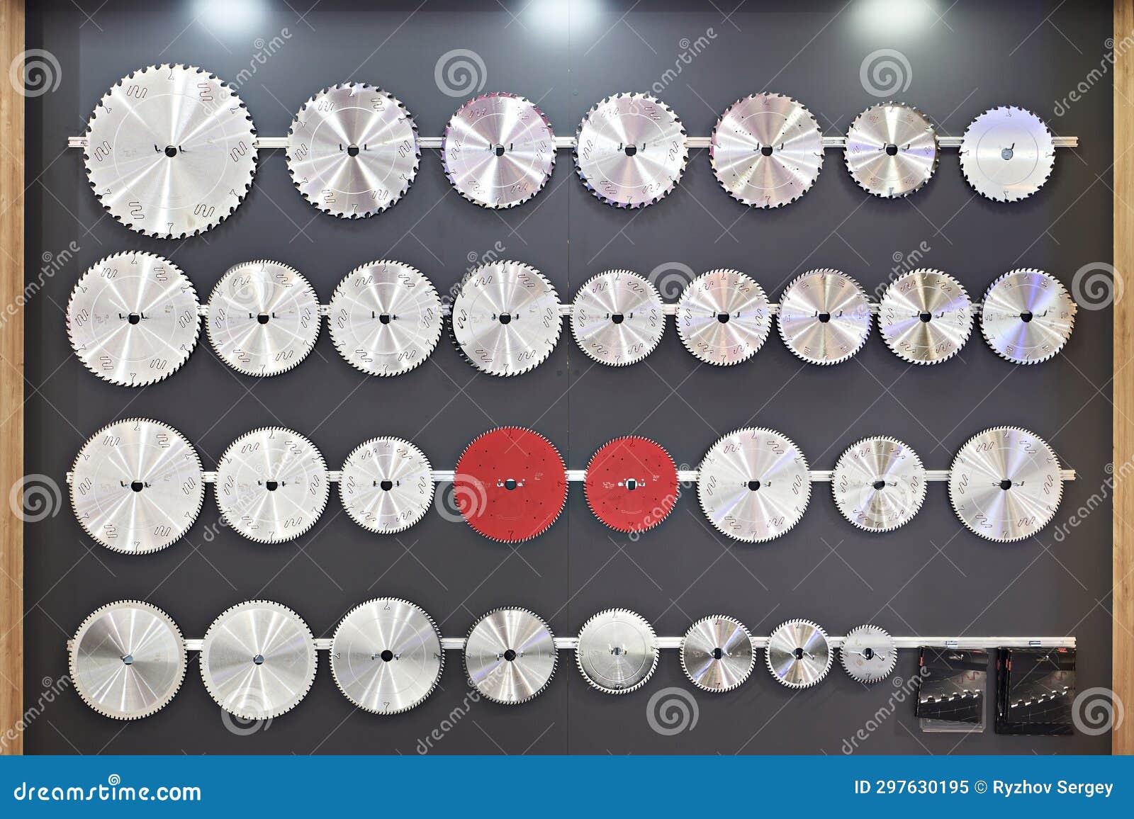 Circular Saw Machine Blades for Wood in Store Stock Image - Image of ...