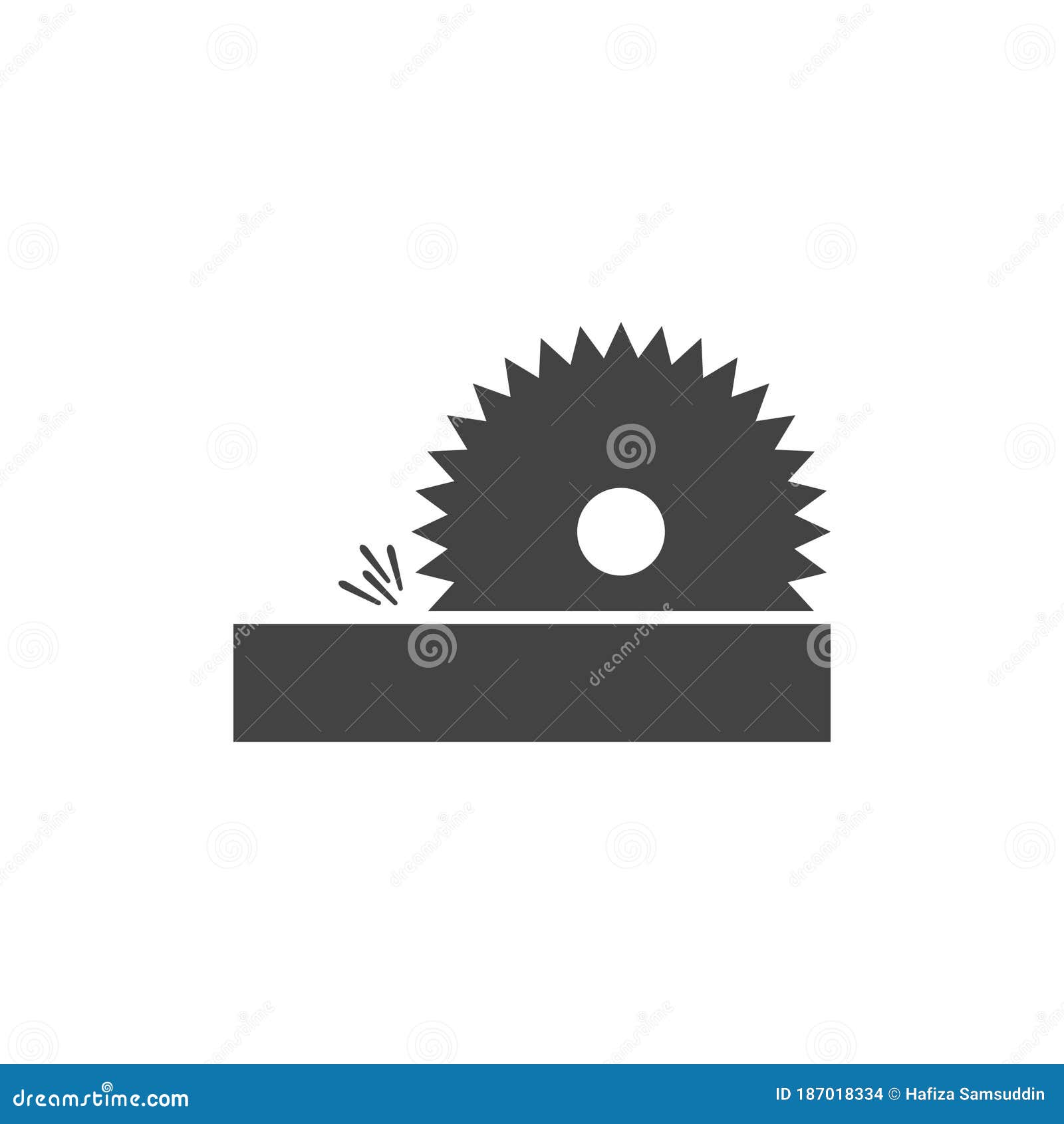 Circular Saw Machine. Vector Illustration Decorative Design Stock ...
