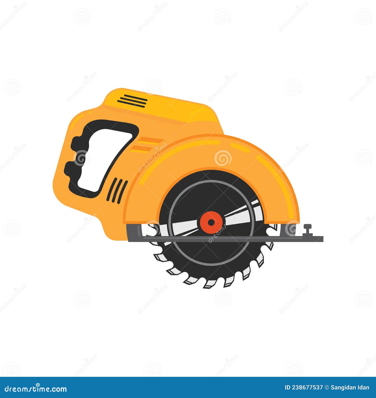 Circular Saw Machine Vector Illustration Design Template Stock Vector ...