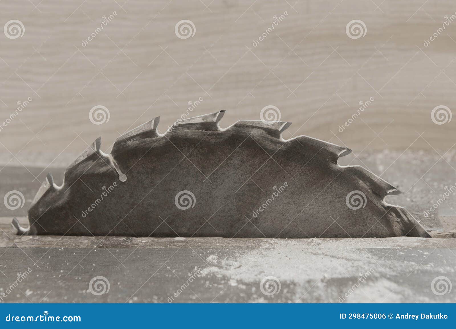 Circular Saw Sharp Spikes Diamond Blade Machine Close-up Industrial ...