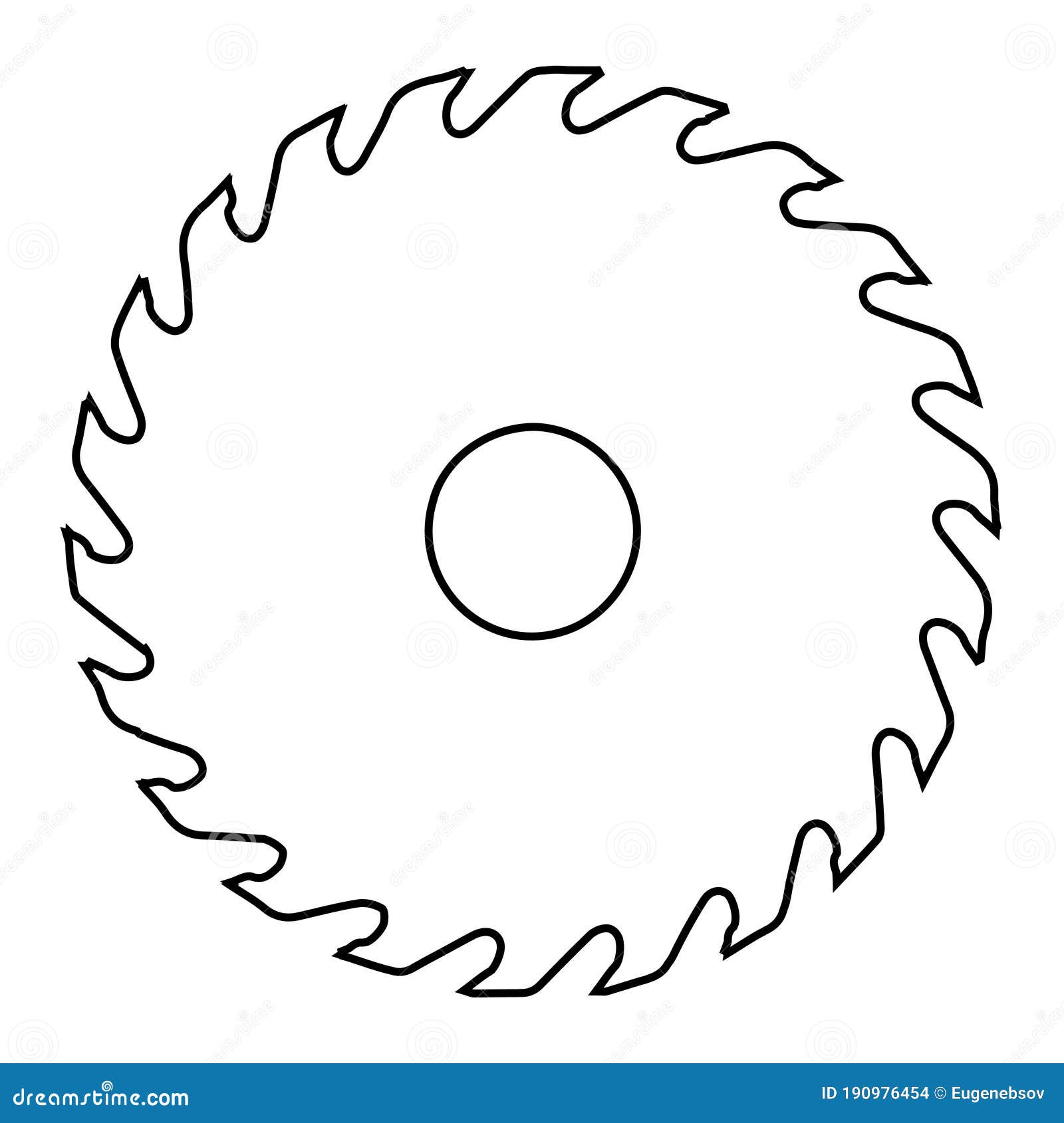 Circular saw simple icon stock vector. Illustration of circular - 190976454