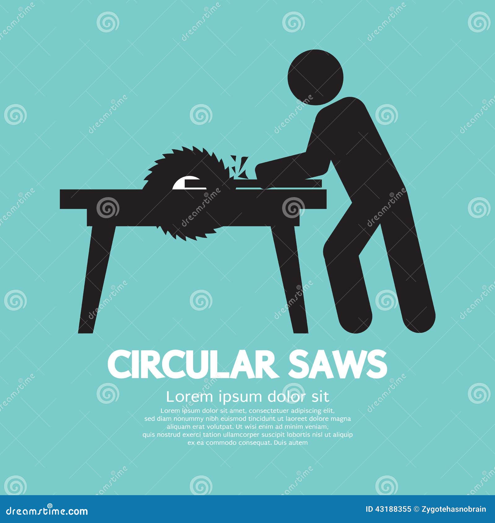 Circular Saws Graphic Cartoon Vector | CartoonDealer.com #43188355