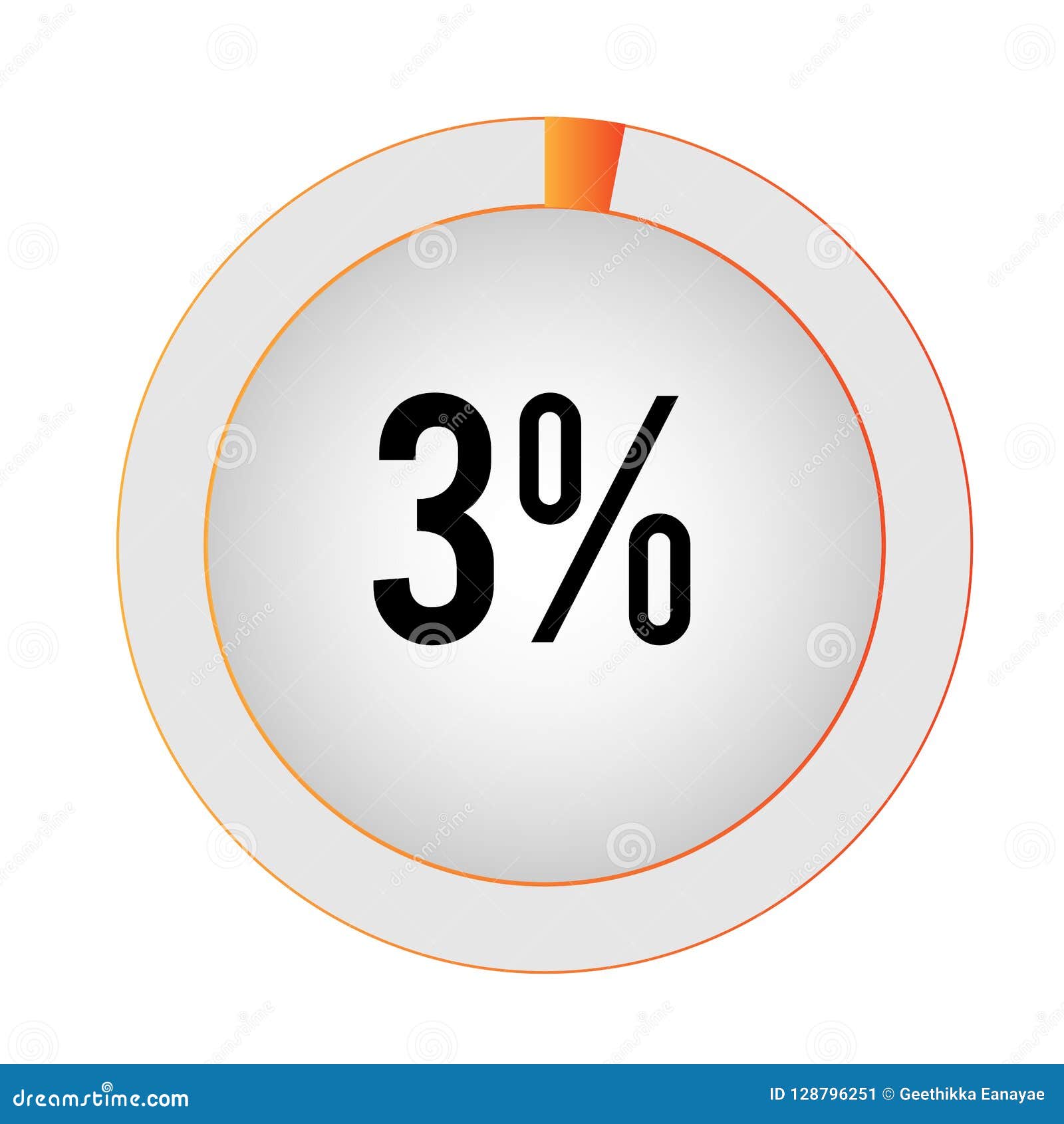 Circular Sector Percentage Diagrams 3 S Vector Illustration Stock ...