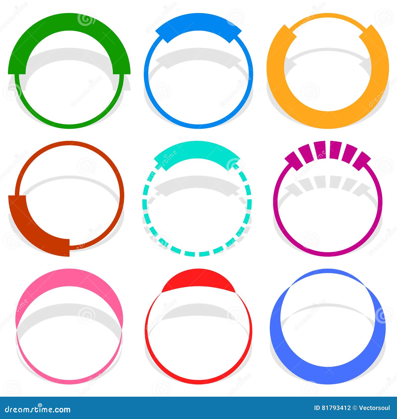 Circle Preloader, Buffer Shape. Circular Progress Bar. Meter, Guage And ...