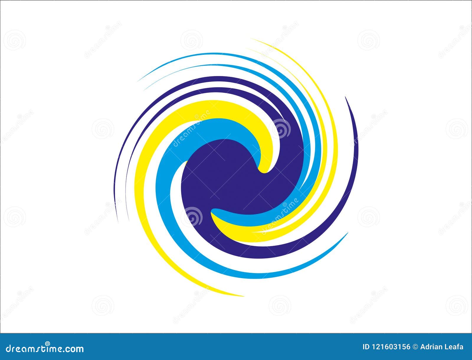 Circular logo yellow stock vector. Illustration of business - 121603156