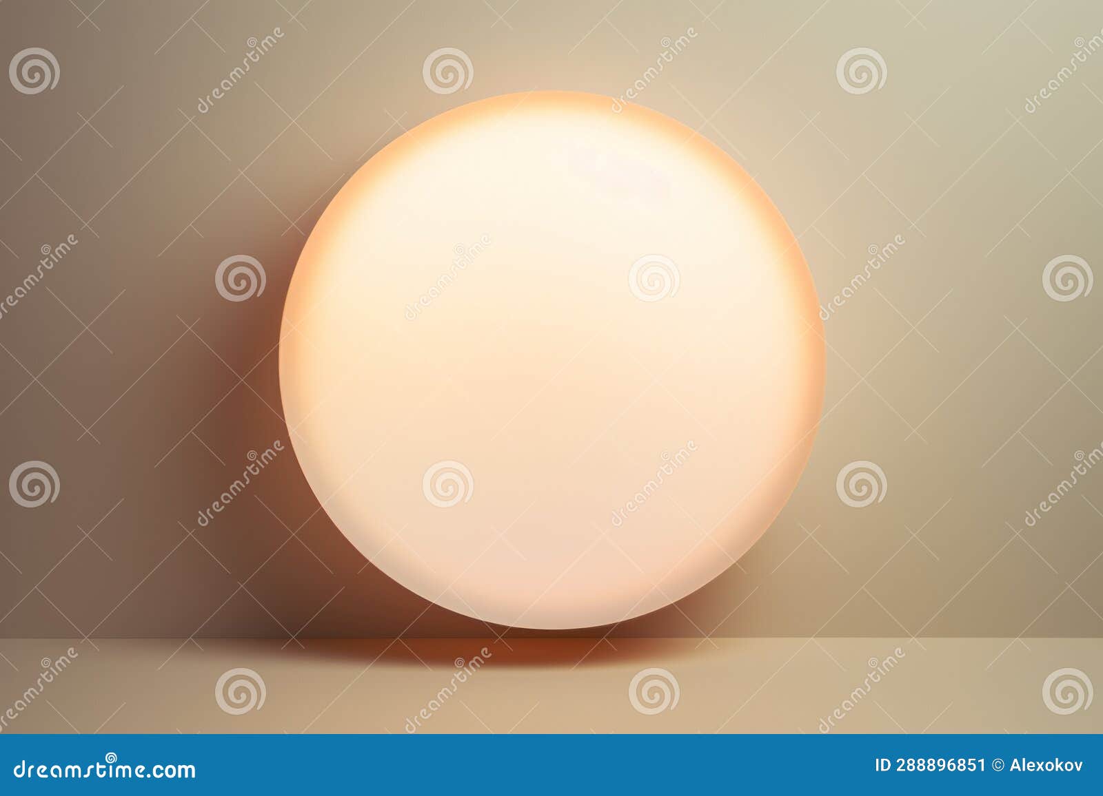 Circular Shape on Light Color Background AI Generated Stock ...