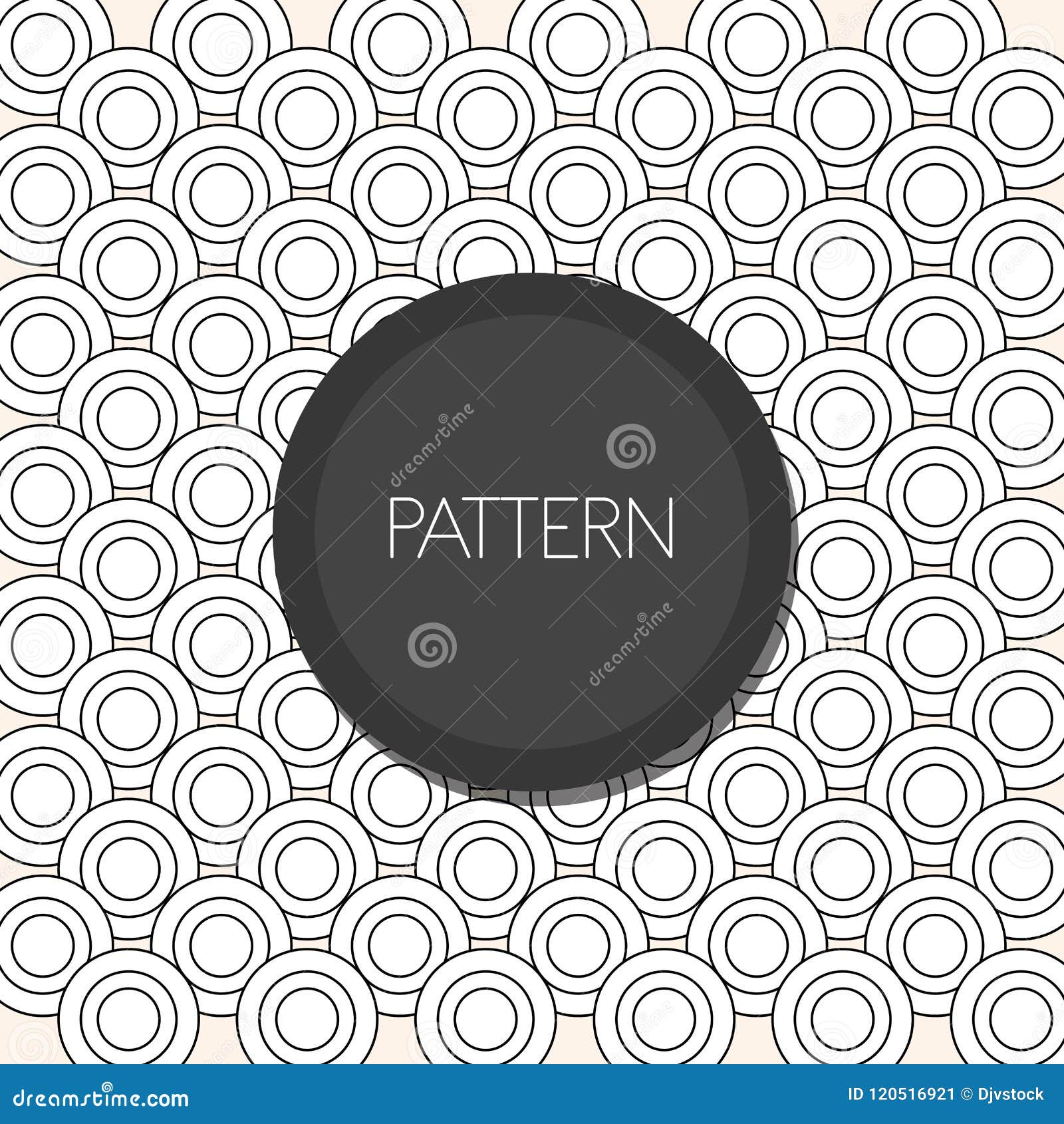 Circular shapes Pattern stock vector. Illustration of graphic - 120516921