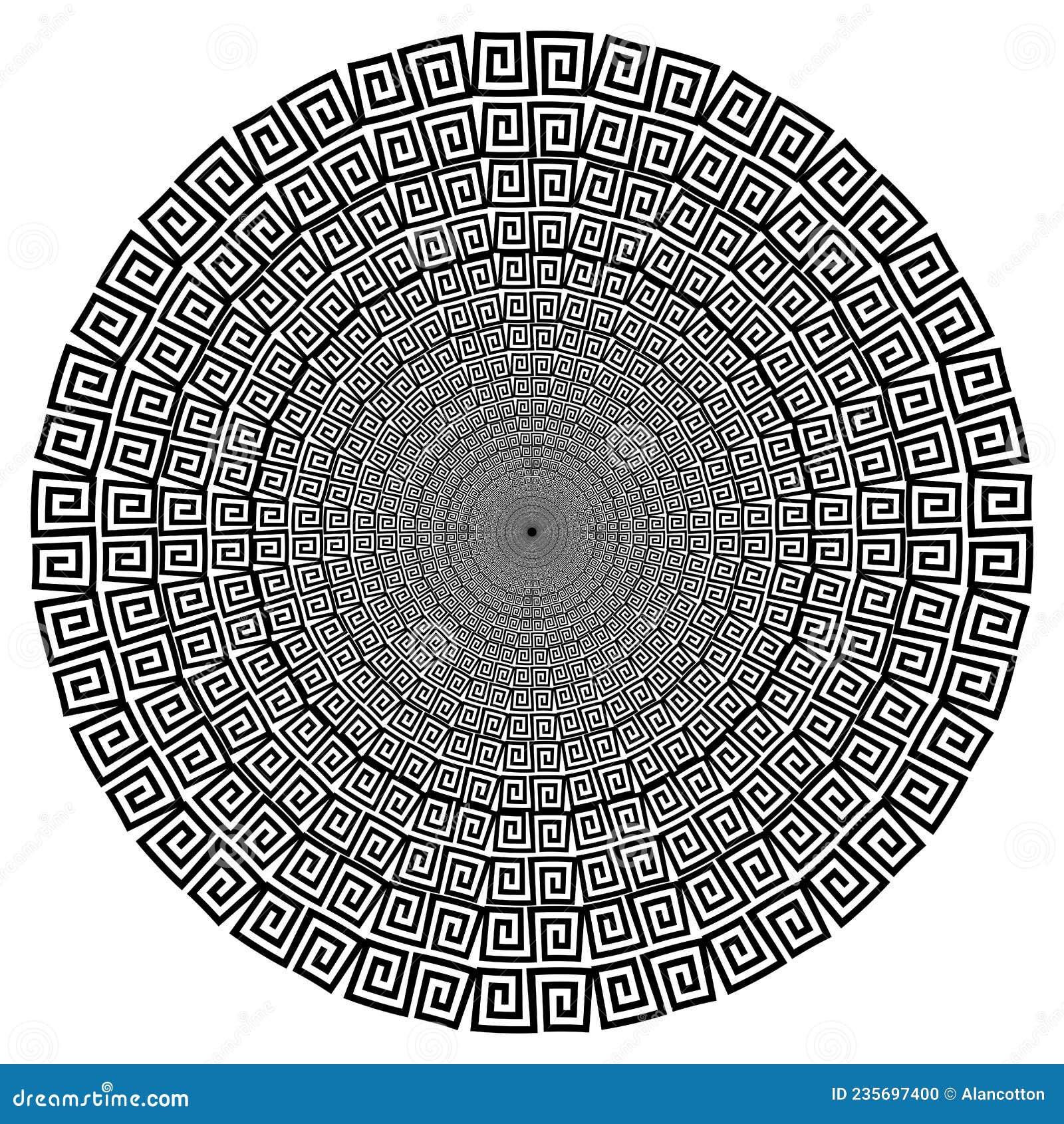 Circular Shrinking Celtic Pattern Stock Vector - Illustration of celtic ...
