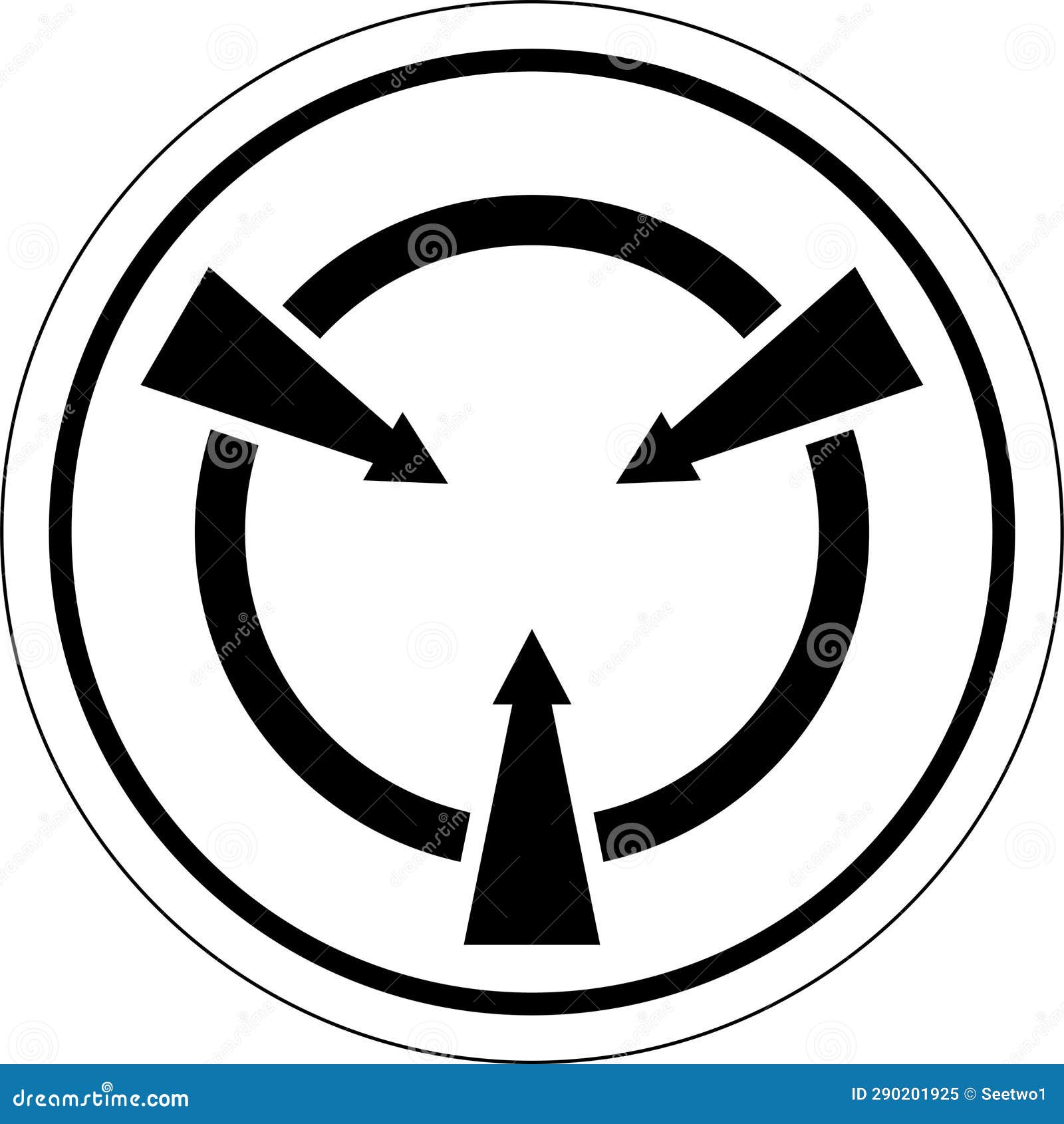 Circular Sign Static Device Symbol Stock Vector - Illustration of icon ...