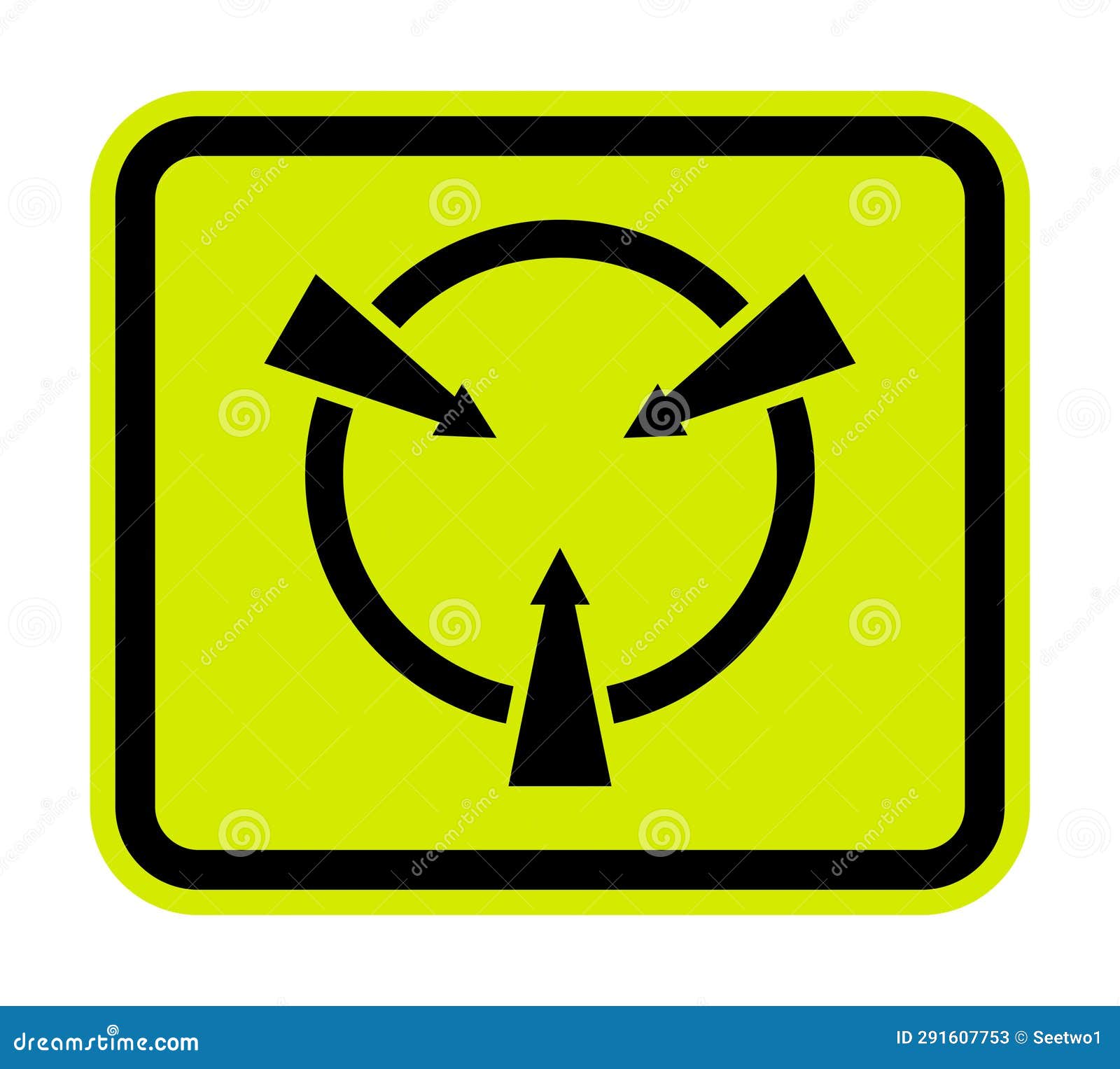 Circular Sign Static Device Symbol Stock Vector - Illustration of ...