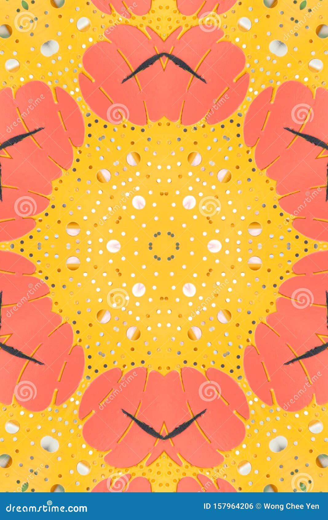 Circular Six Sided Pattern Background Royalty-Free Stock Photo ...