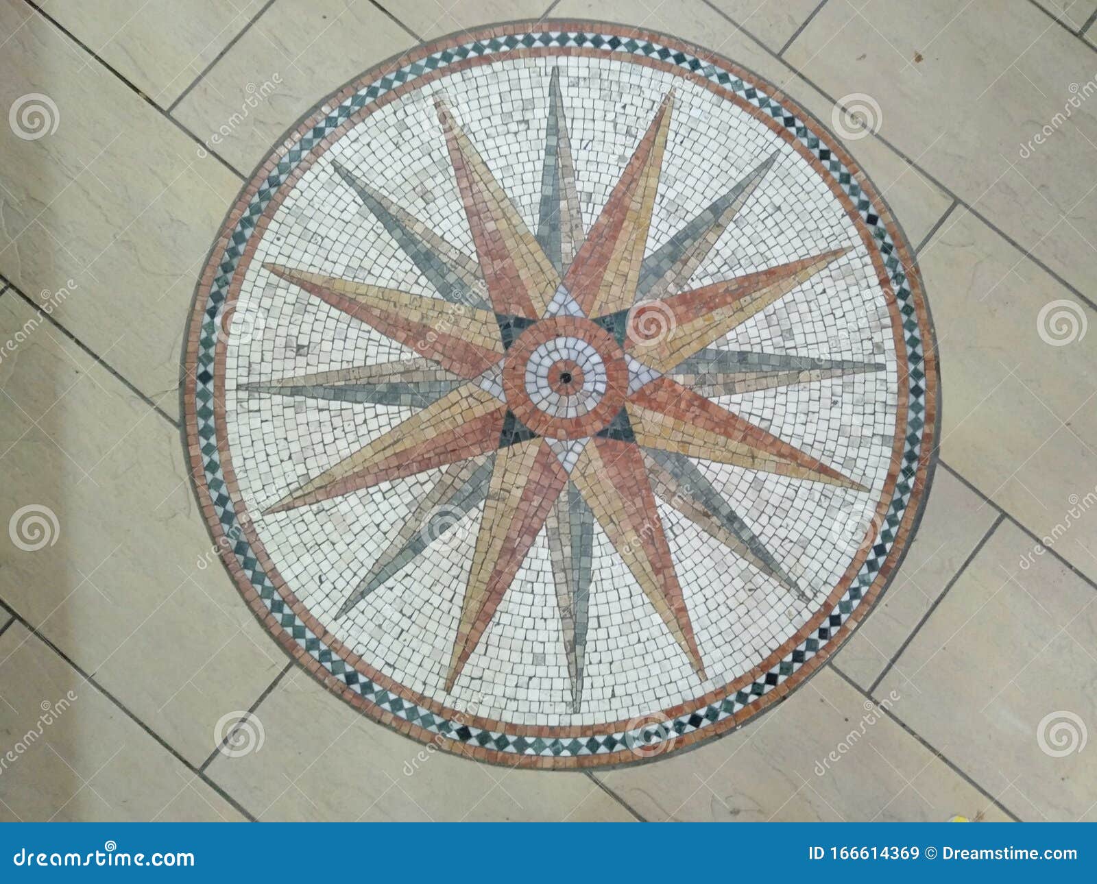 Mosaic Symbol Of Shinto On Wall Royalty-Free Stock Photography ...