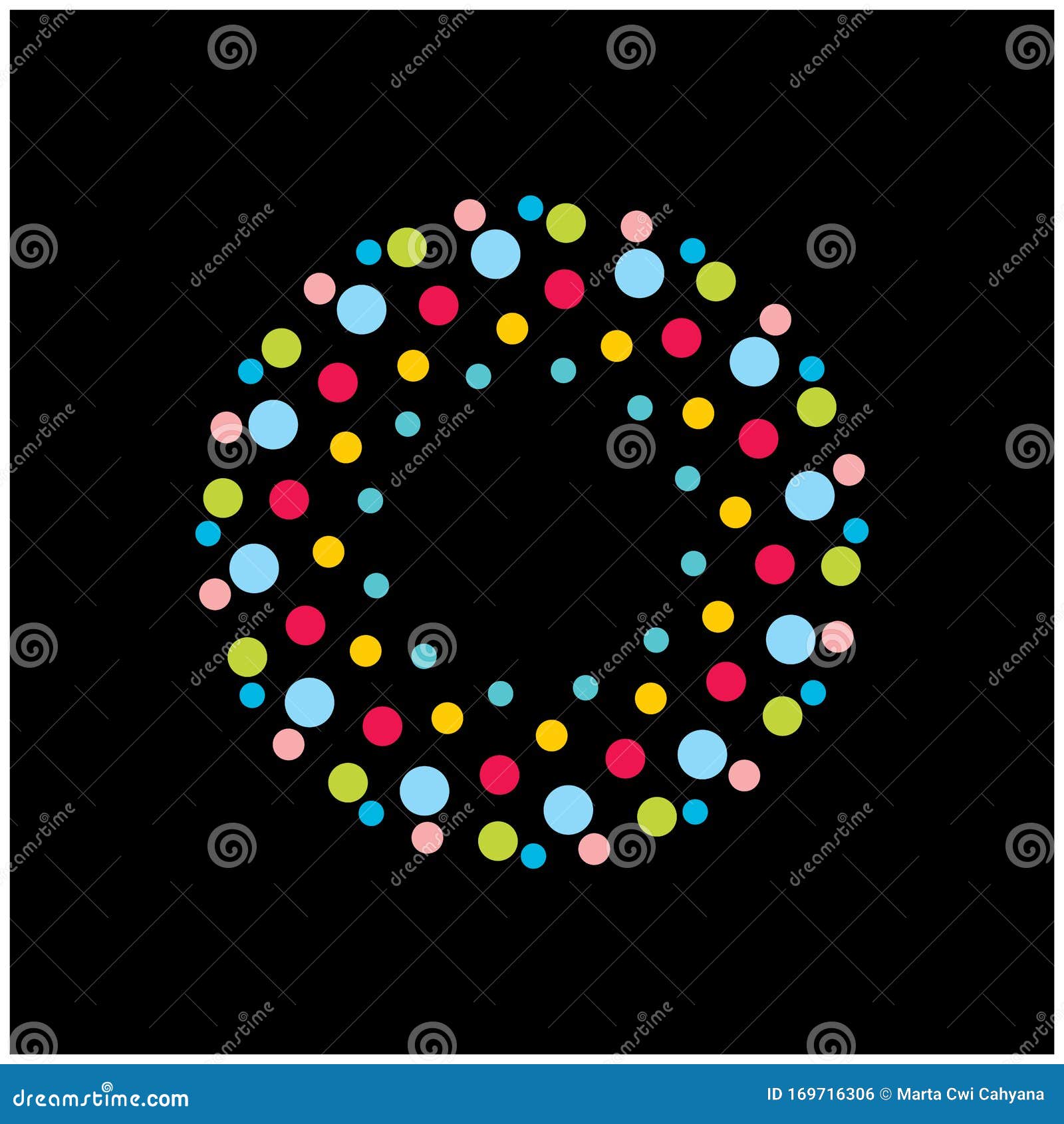 Circular Solid Round Logo Vector Stock Vector - Illustration of circle ...