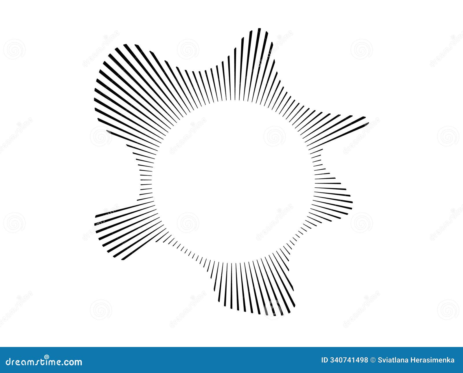 Circular Sound Wave Visualization. Abstract Music Background. Color ...