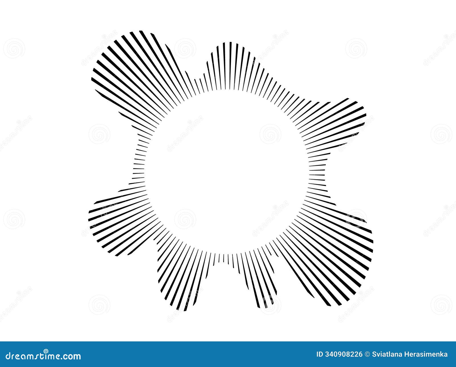 Circular Sound Wave Visualization. Abstract Music Background. Color ...