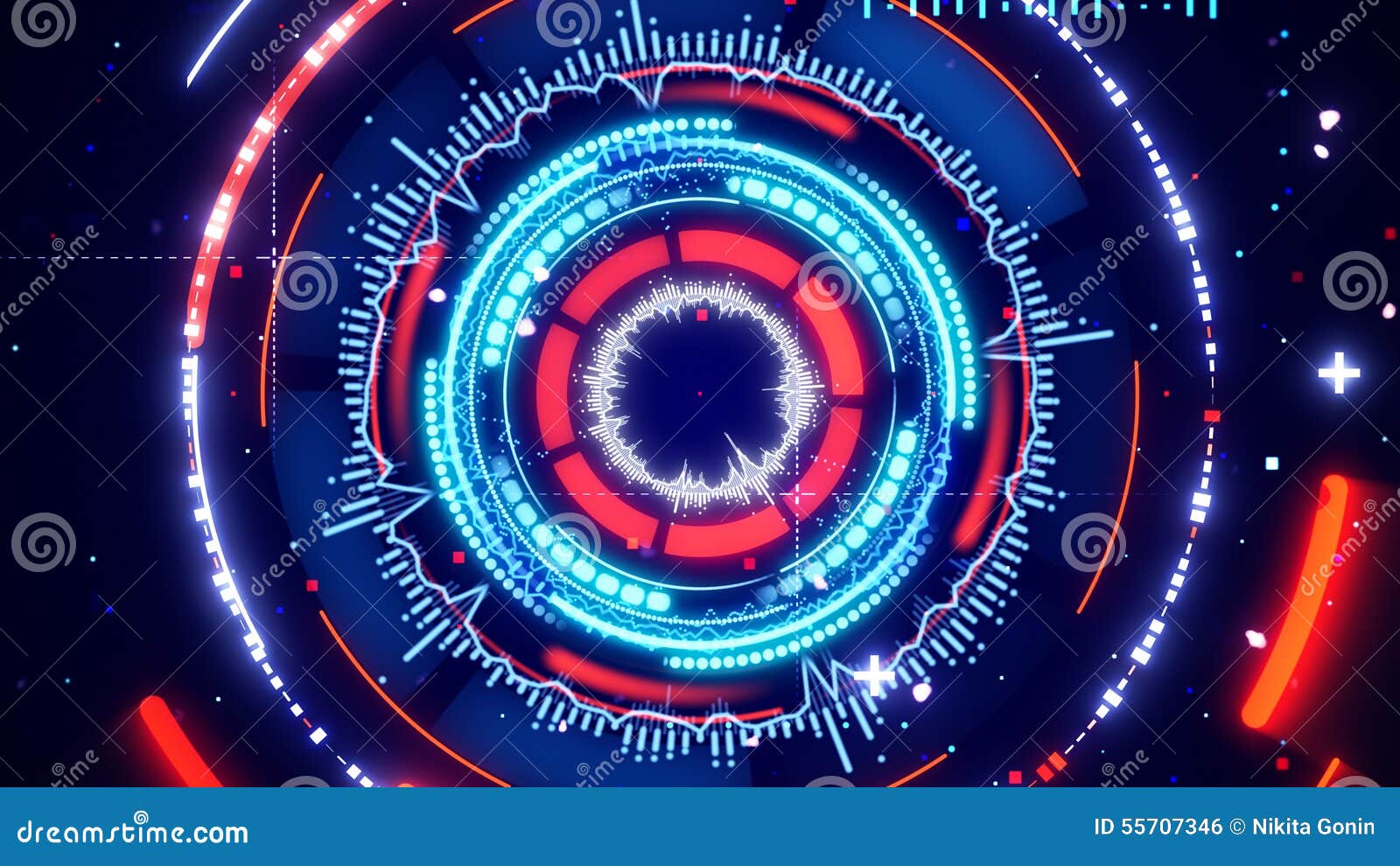 Set Of Circular Spectrum Wheels, Collection Of Rounded Diagrams Vector ...