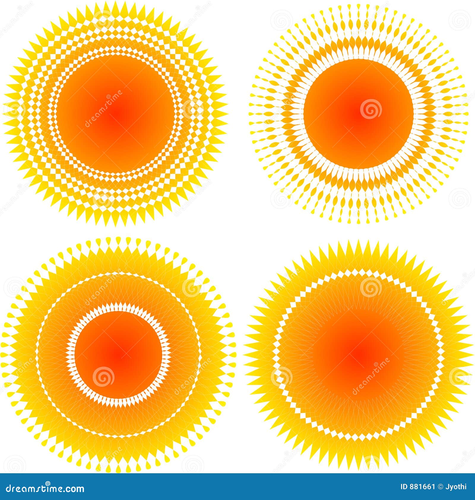 Circular spikes stock illustration. Illustration of rangoli - 881661